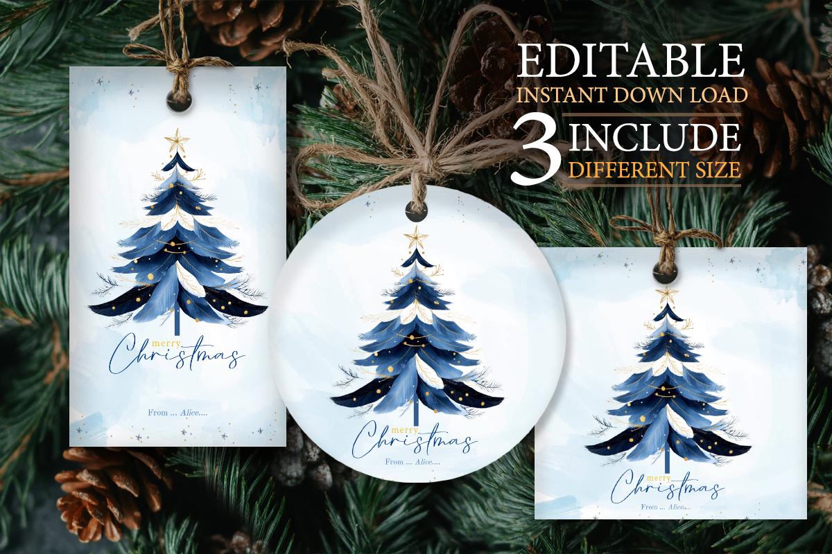 Christmas Gift Tags, Gift Tags, Editable Tags, Happy New Year Tags ...