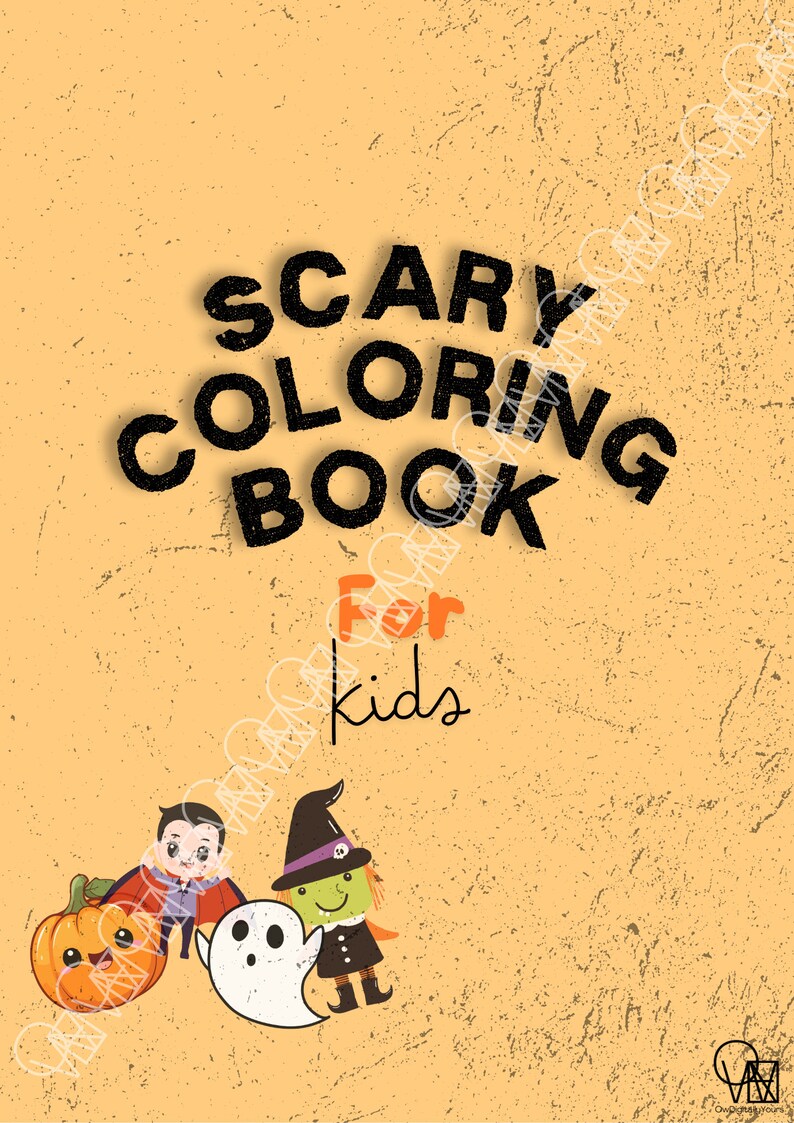 Scary Coloring Book - Etsy