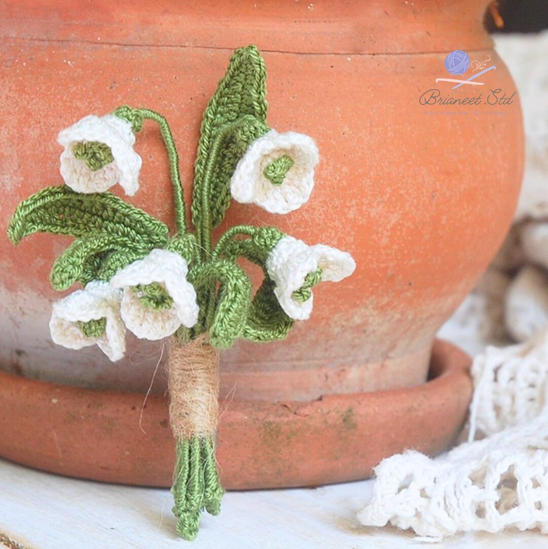 Snowdrops Flower Crochet PDF Pattern, Flower Bouquet Crochet Pattern ...