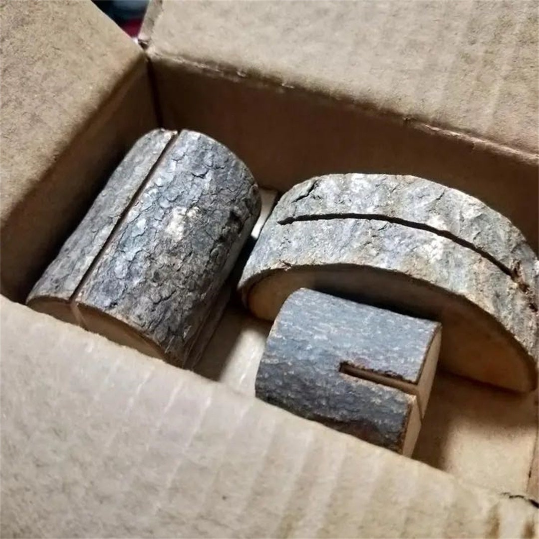 Rustic Wood Label Holder Stand - Etsy