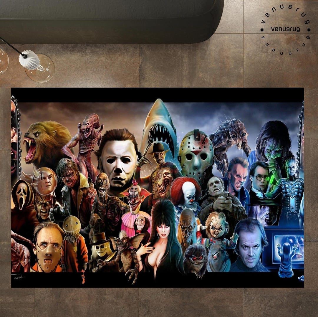 Amazing Movies,fear Themed Movie Rug, Horror,awesome Rug, VHS Films ...