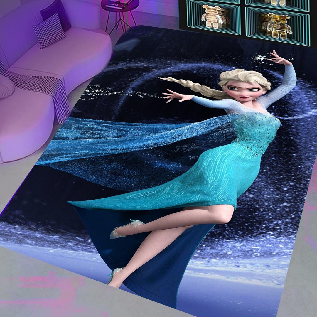Elsa Rug,frozen Rug,girl Room Rug,queen Rugs,kids Rug,nursery Rug ...