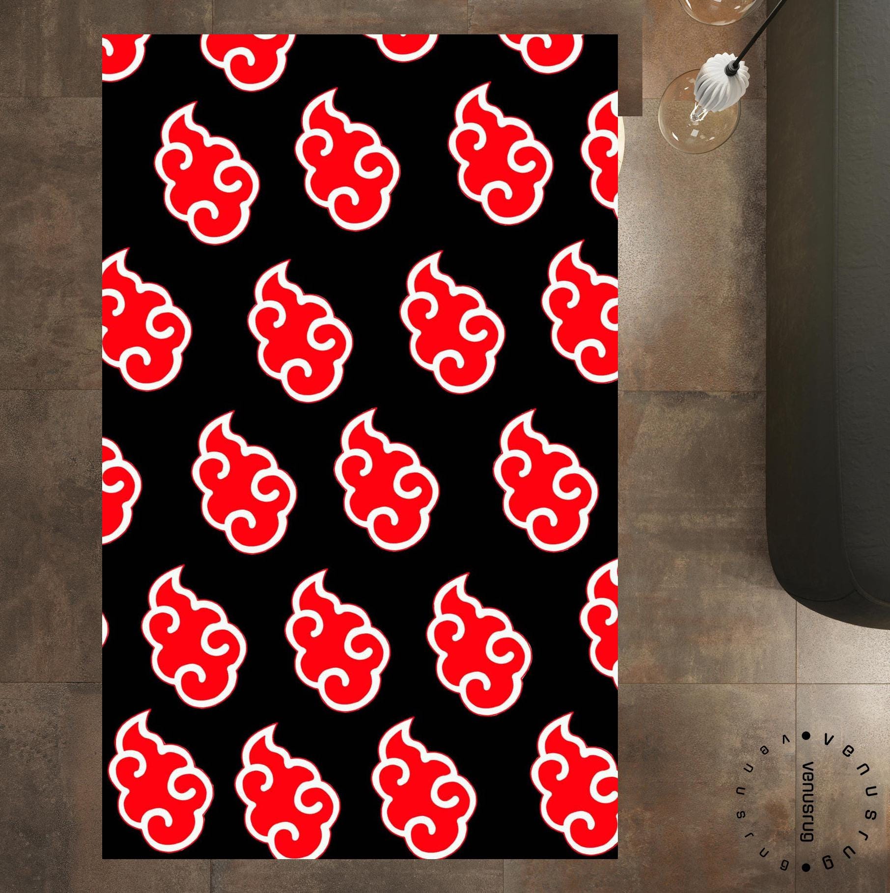 Japanese Rug,japanese Anime Rug, Red Cloud Doormat,cloud Rugs,custom ...