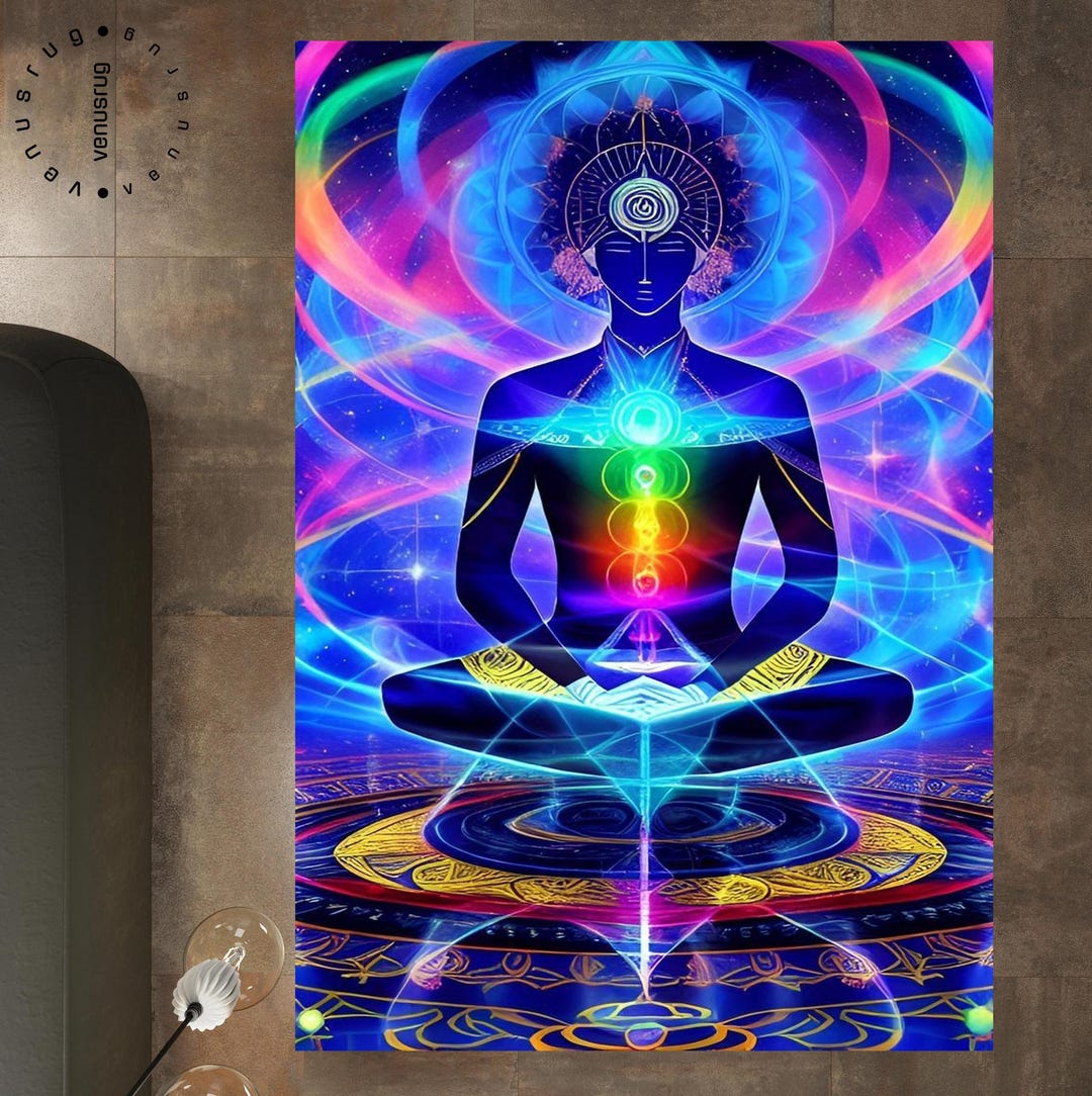 7 Chakras Rug,chakras Rug,chakra Decor,meditation Rug,yoga Mat,yoga ...