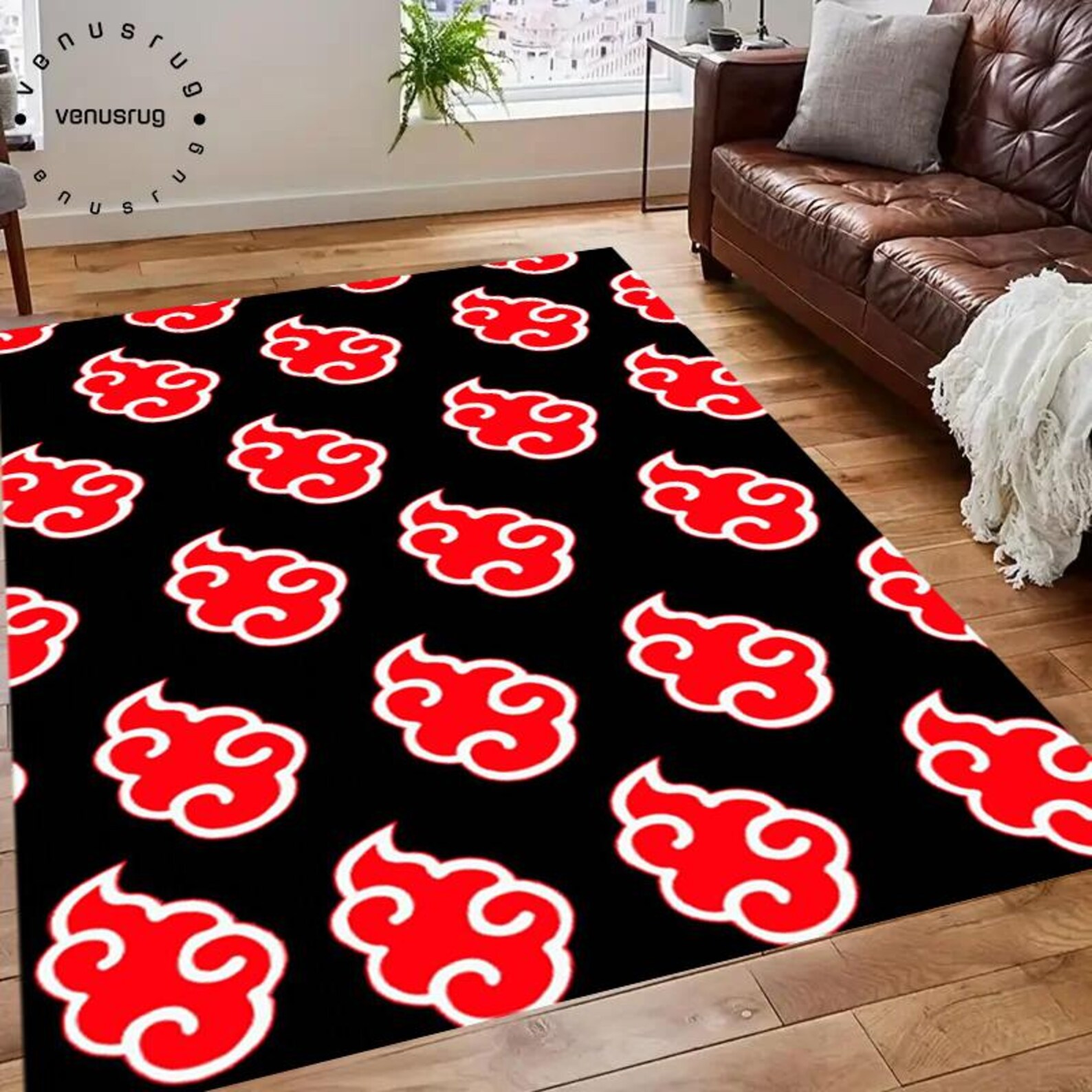 Japanese Rug,japanese Anime Rug, Red Cloud Doormat,cloud Rugs,custom ...