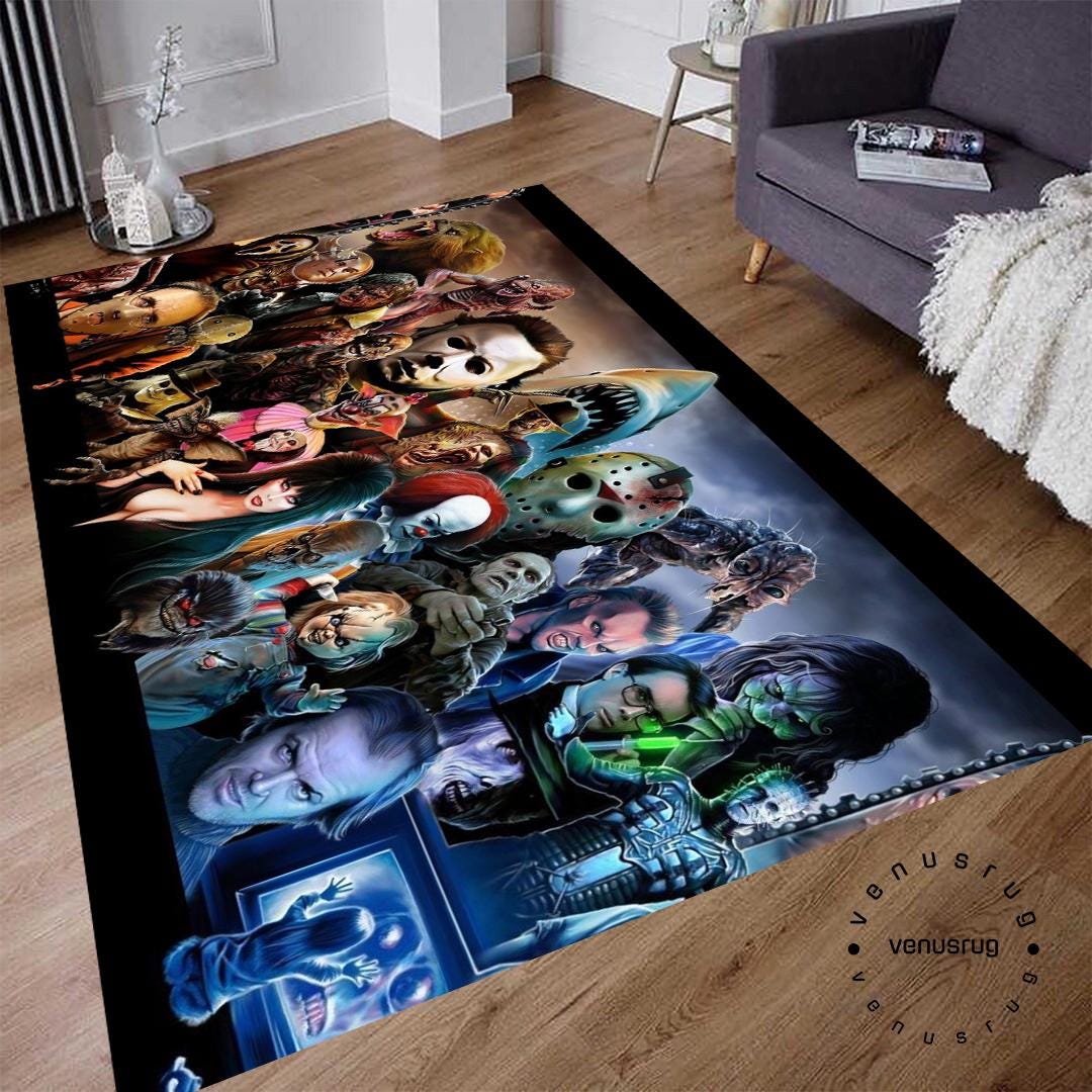 Amazing Movies,fear Themed Movie Rug, Horror,awesome Rug, VHS Films ...
