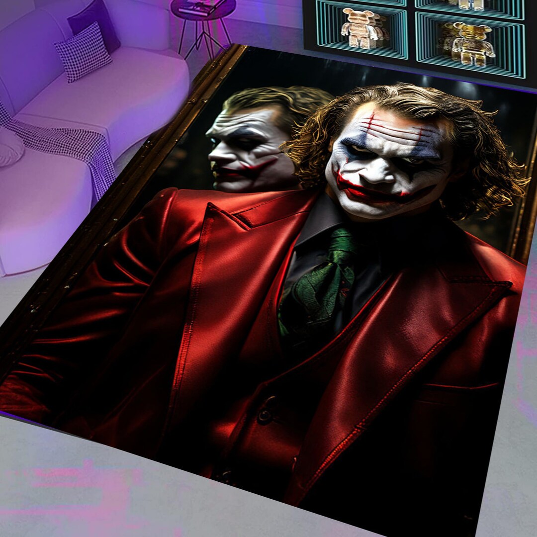 Joker Rug, Movie Rug, Movie Room Decor,joker Themed Rug,joker Decor ...