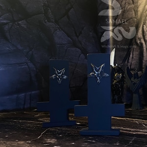 Inverted Cross Lucifer, Lucifer Statue, Leviathan Satanism Altar of ...