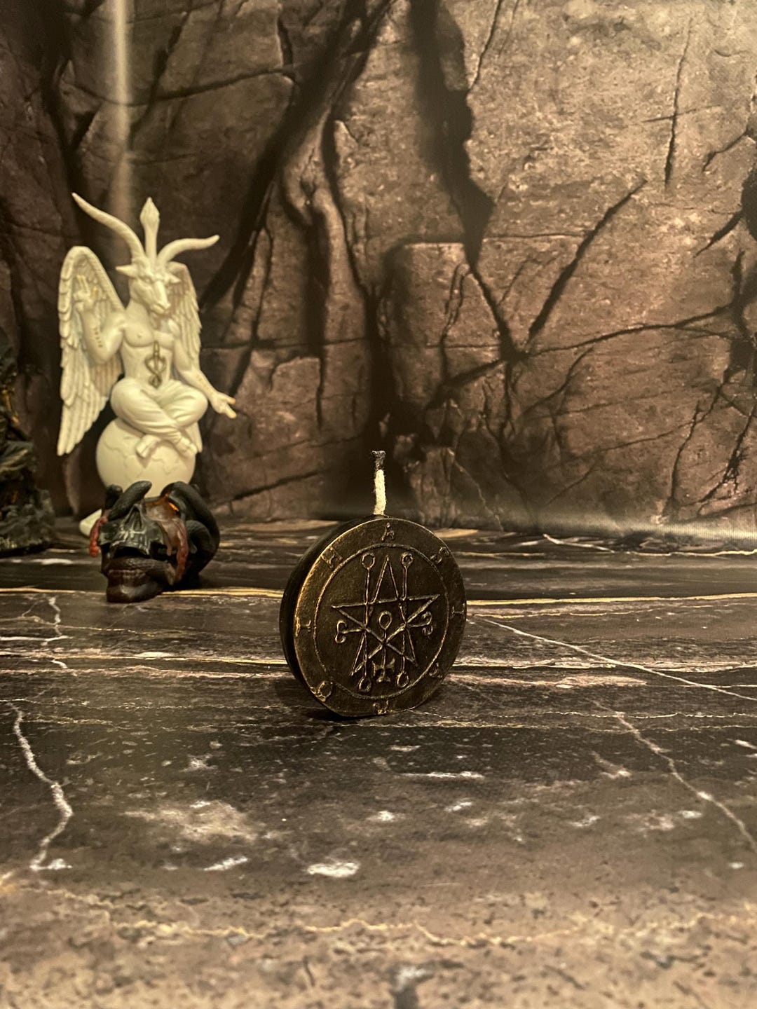 Astaroth Sigil Candle Demonic Sigil Candle Black Magic Candle Ritual ...