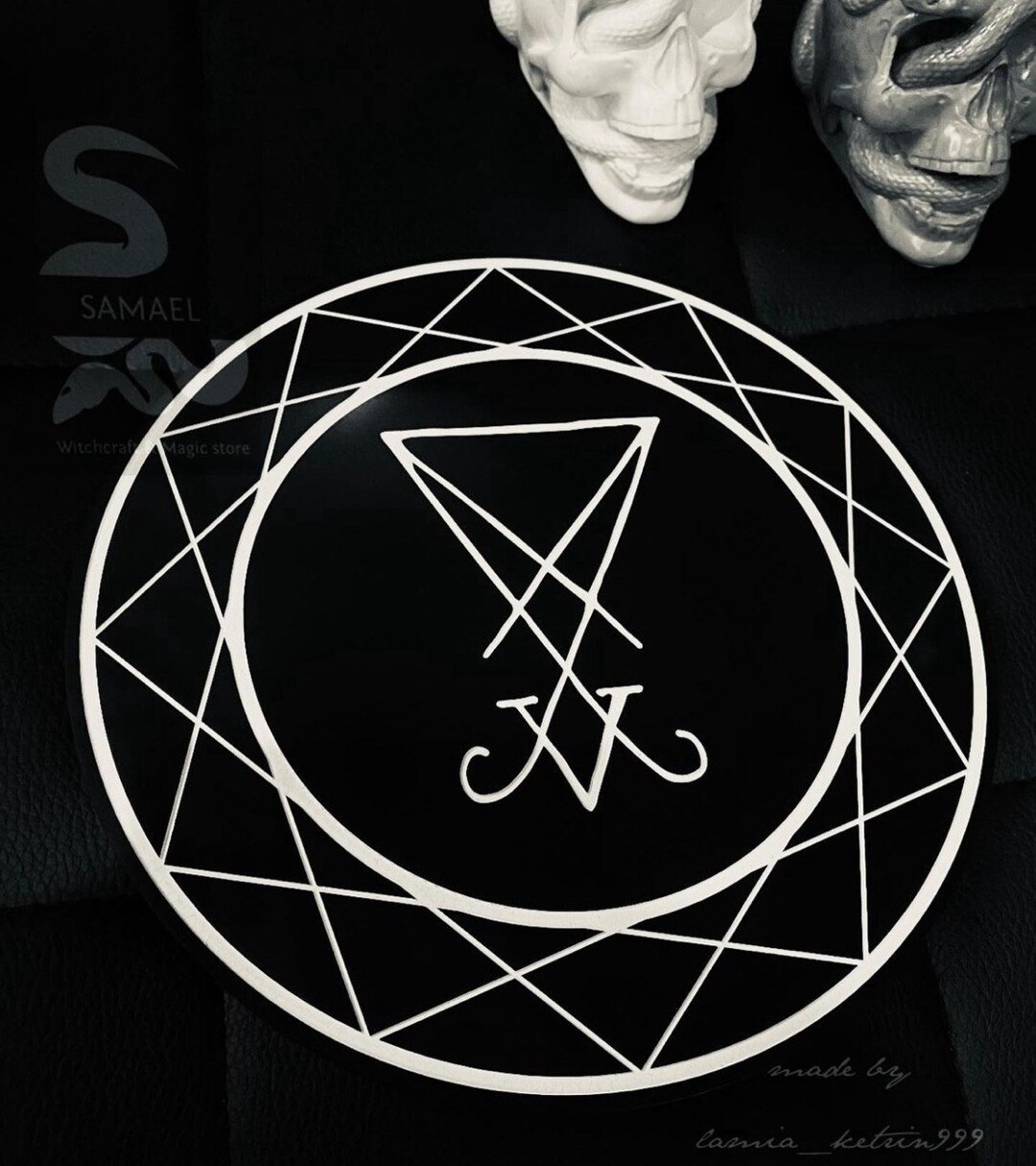 Lucifer Altar Pentacle.reliefwitchcraft Supplies Witchcraft Magic Satan ...