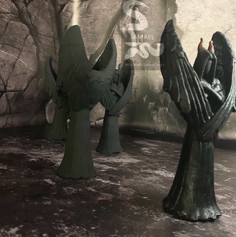 Dark Demon Altar Statue Lucifer Satan Leviathan Black Magic Witchcraft ...