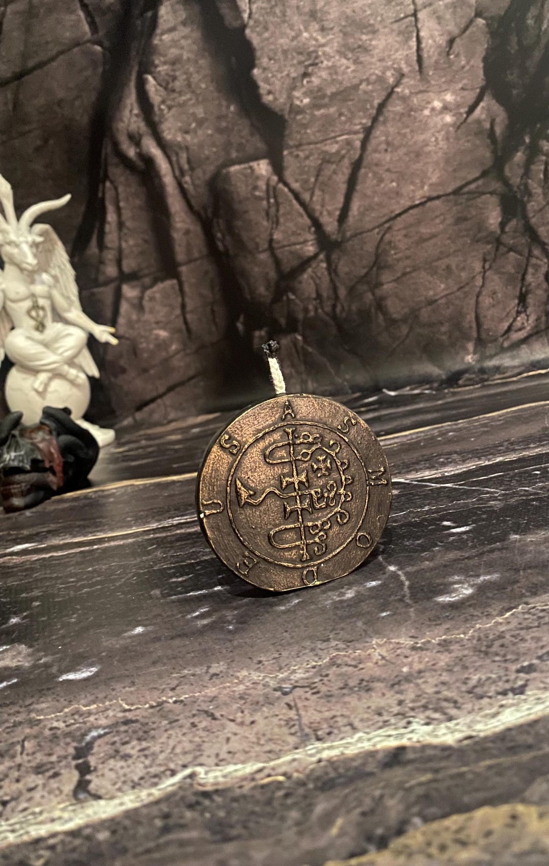 Asmodeus Sigil Candle Demonic Sigil Candle Black Magic Candle Ritual ...