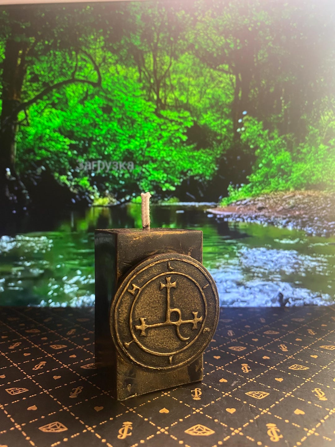 Lilith Sigil Black Candle Blackmoon Candle Black Beeswax Candle for ...
