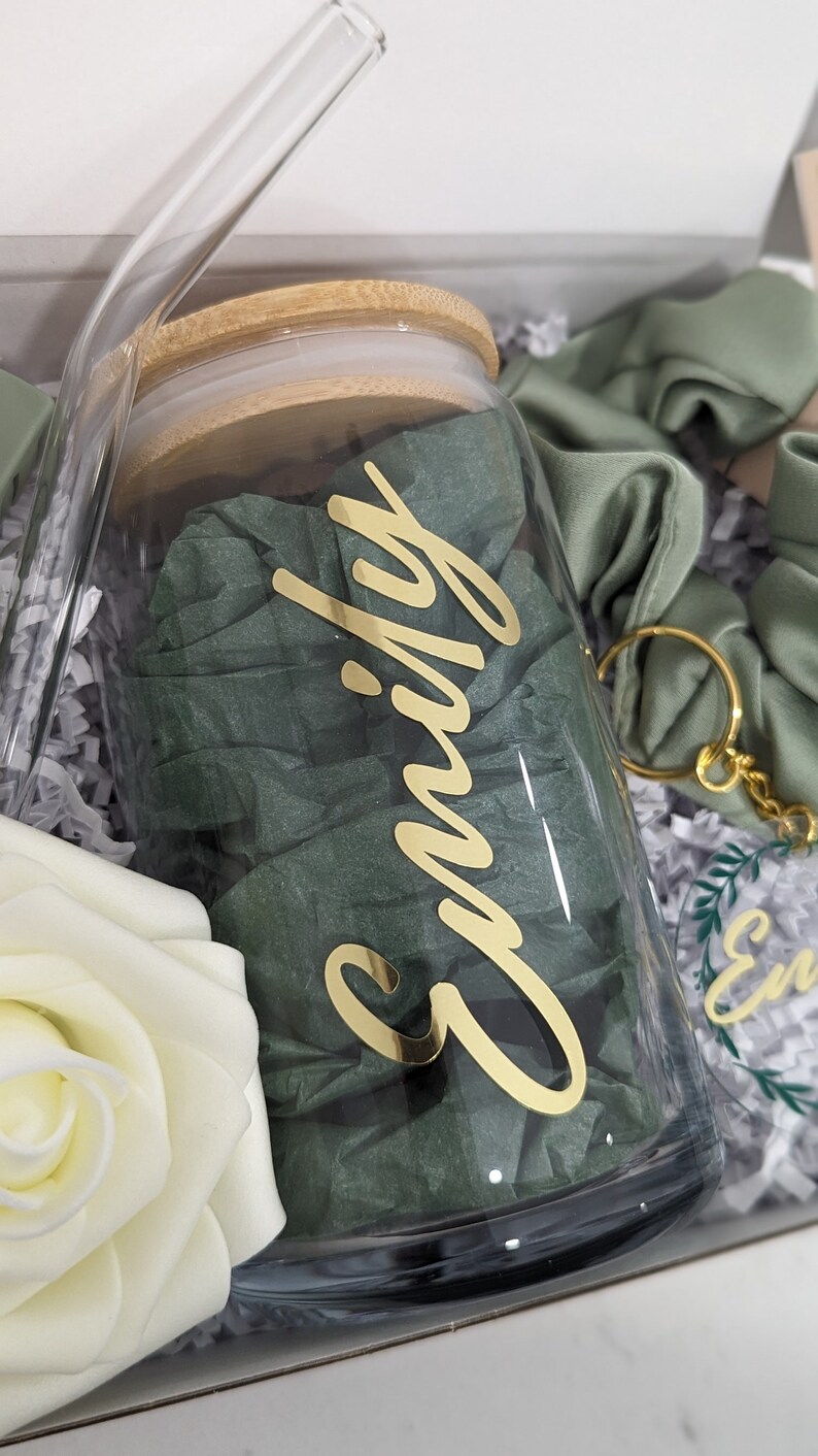 Set of 3 Bridesmaid Proposal Gift Box With Personalized Tumbler and ...