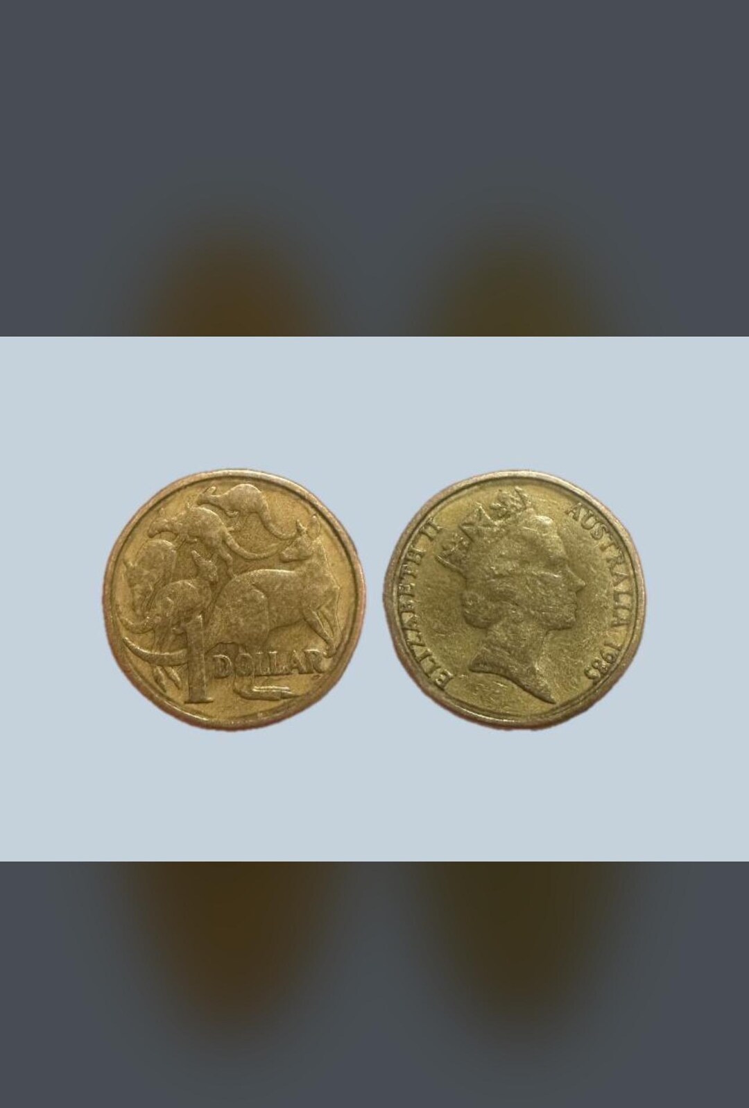 One Dollar 1985 Error Coin Double Rim on Both Sides - Australian 1 ...