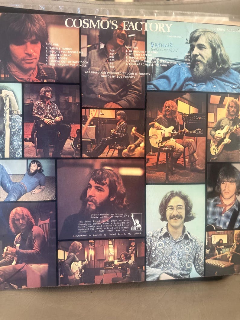 70 Cosmo's Factory Creedence Clearwater Revival Australia Vintage LP ...