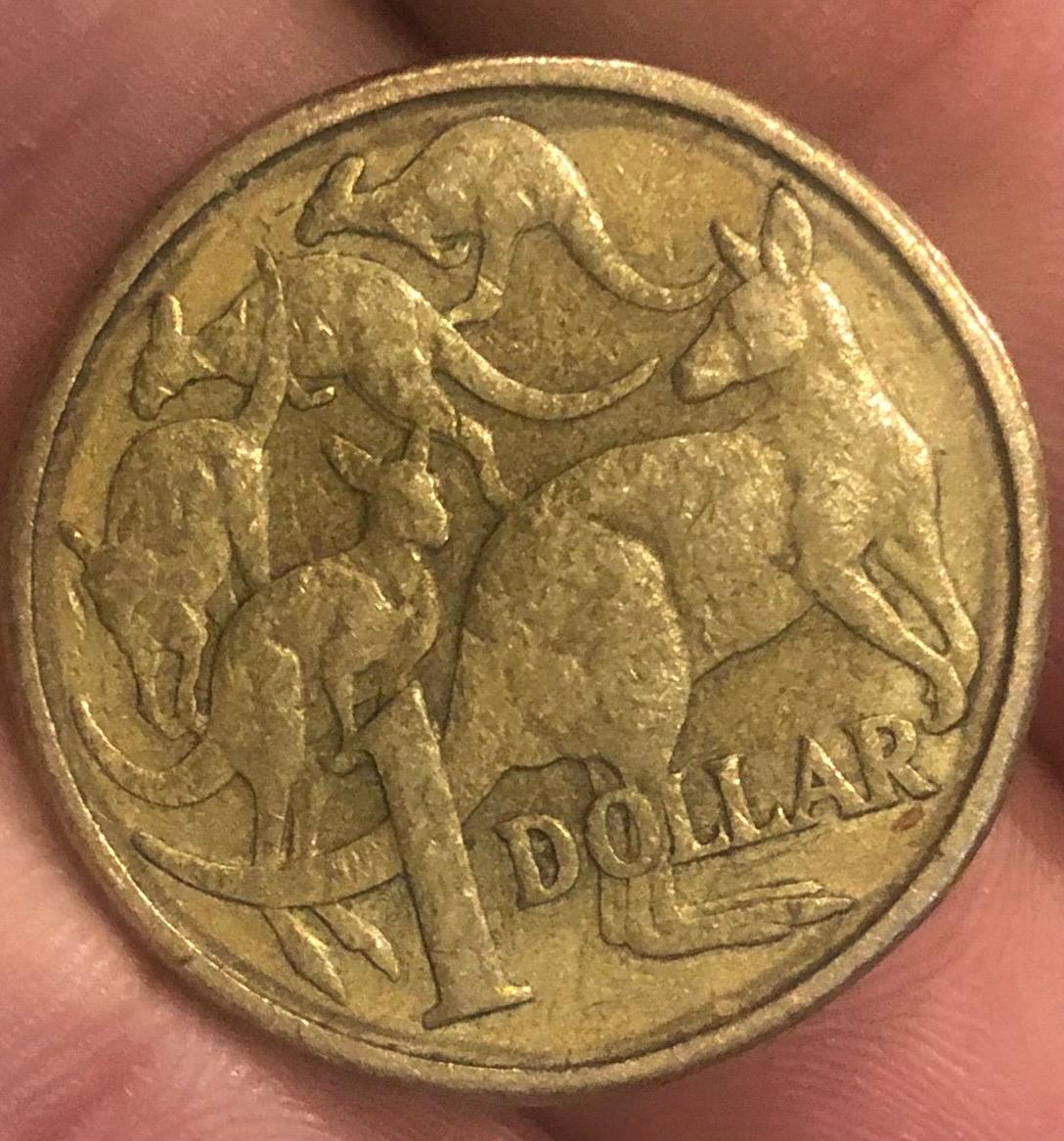 One Dollar 1985 Error Coin Double Rim on Both Sides - Australian 1 ...