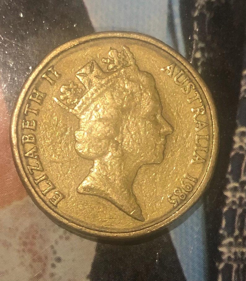 One Dollar 1985 Error Coin Double Rim on Both Sides - Australian 1 ...
