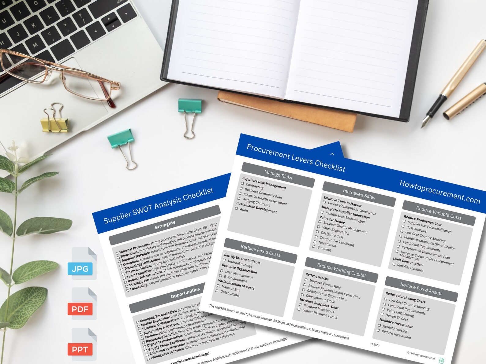 Procurement Checklists Bundle: 5 Essential Checklists for Negotiation ...