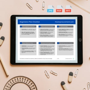 Procurement Checklists Bundle: 5 Essential Checklists for Negotiation ...