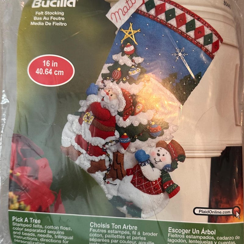 Bucilla Stocking Kit - Etsy
