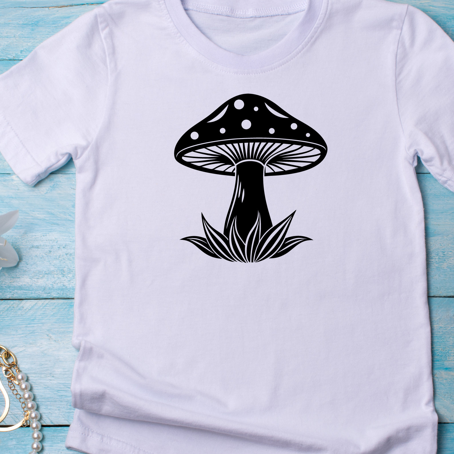 Floral Mushroom SVG Bundle, Fungi Art, for Cricut, Silhouette (digital ...