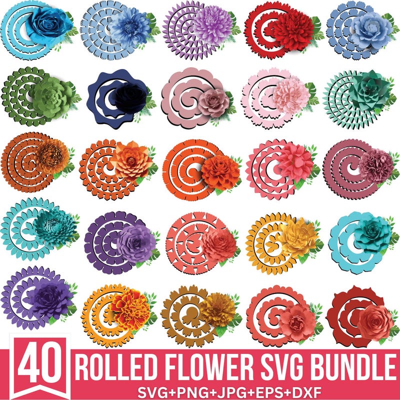 Flower Svg - Etsy