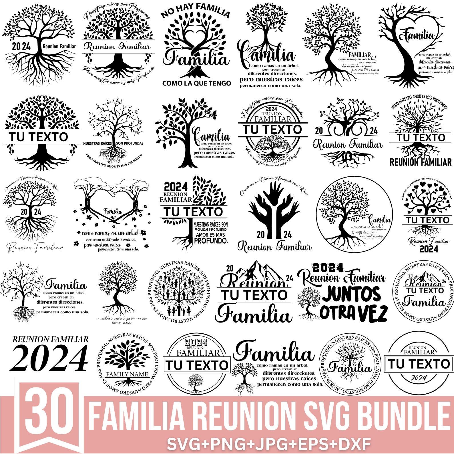 Spanish Family Reunion Svg Bundle, Family Tree Svg, Tree Life Svg ...