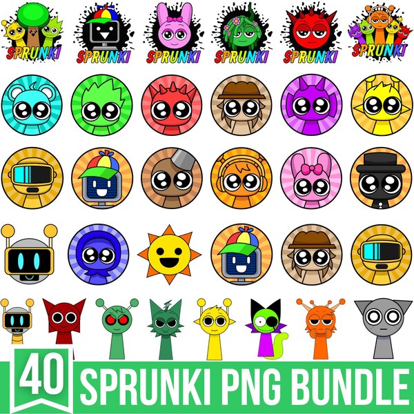 Sprunki Papercraft Template - Etsy