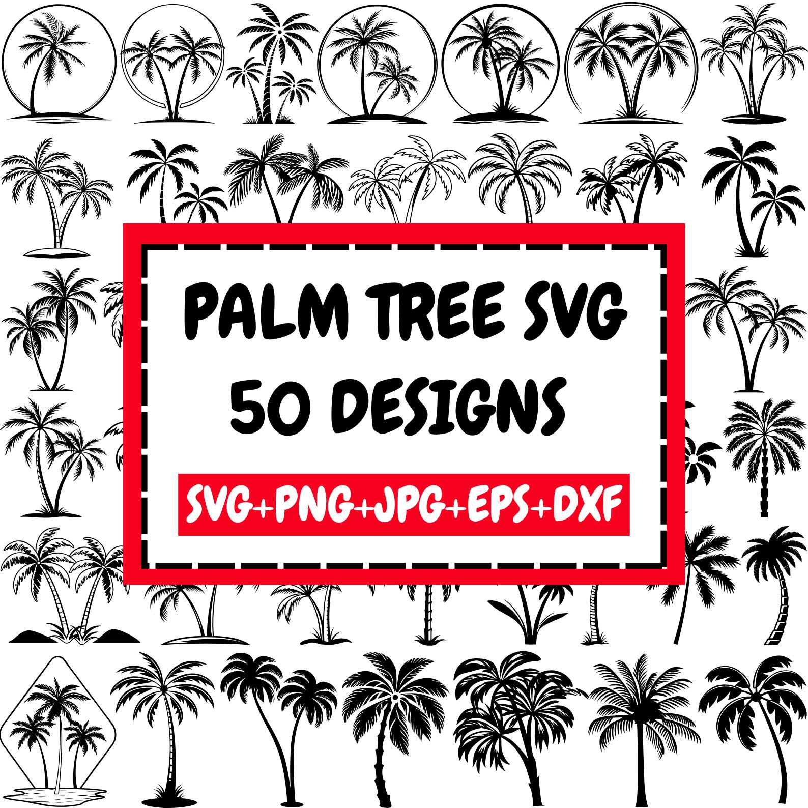 Palm Tree Svg Bundle, Palm Tree Svg, Palm Tree Decal, Beach Life Svg ...