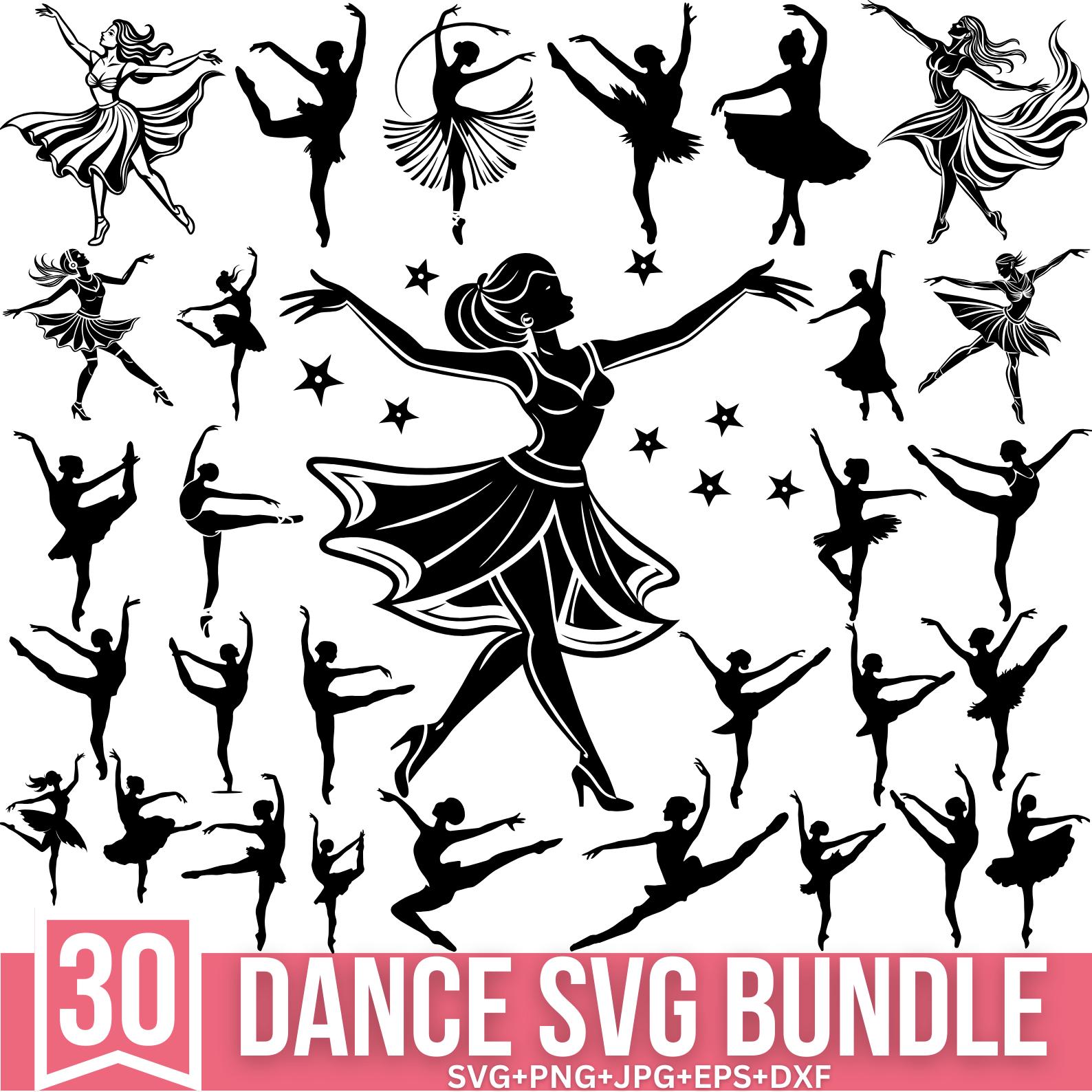 Dance Svg Bundle, Dancer Png, Dance Team Svg, Dance Couple Svg, Dance ...
