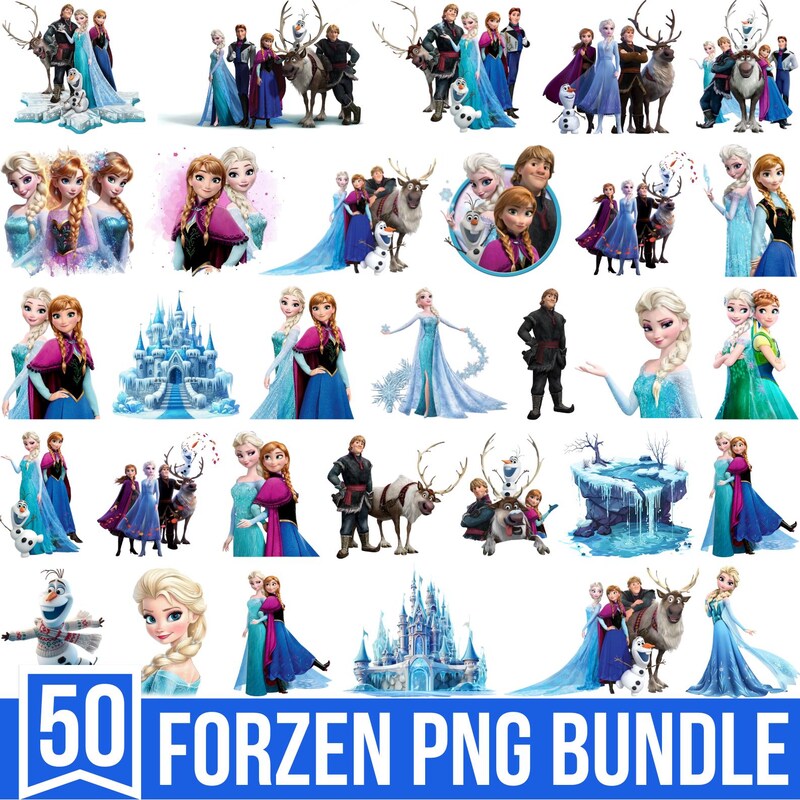 Frozen Clipart Design - Etsy