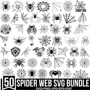 Spider Web Svg Bundle, Halloween Spider Web Svg, Scary Spider Web Svg ...