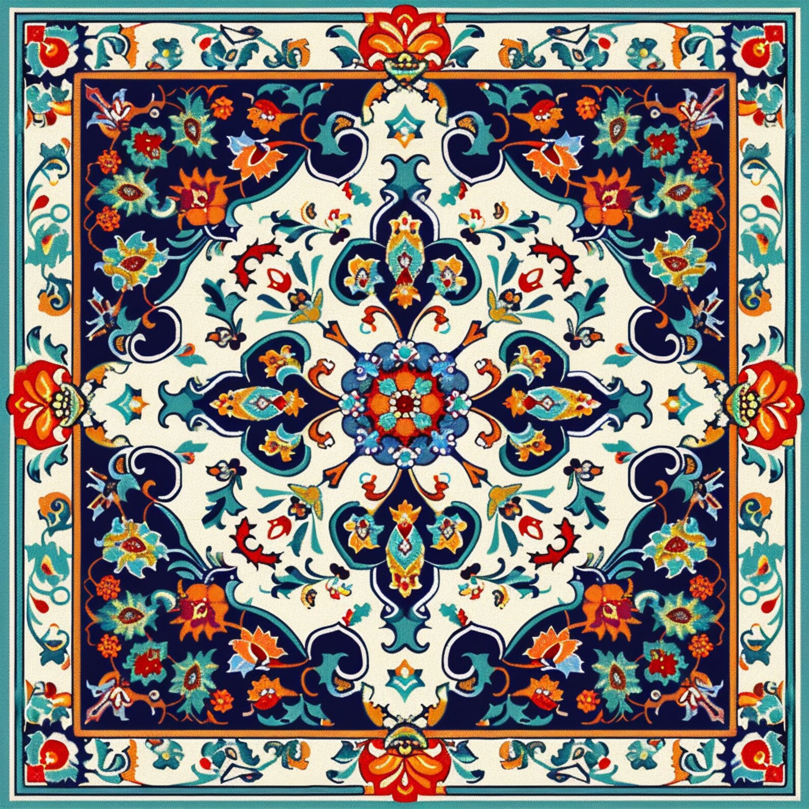 Persian Pattern Digital Image, Pattern for Vase, Rug Design, Vase ...