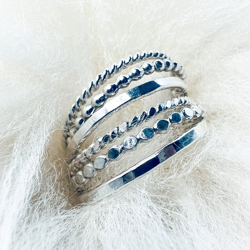 Silver Stacking Ring - Etsy