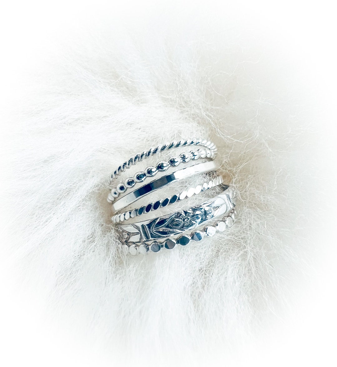 Stack Rings Sterling Silver, Stackable Sterling Silver Rings, Silver Stack Ring, Silver Stack ...