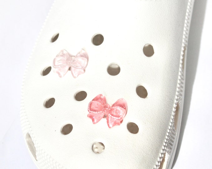 Pink Bow Croc Charms - Etsy