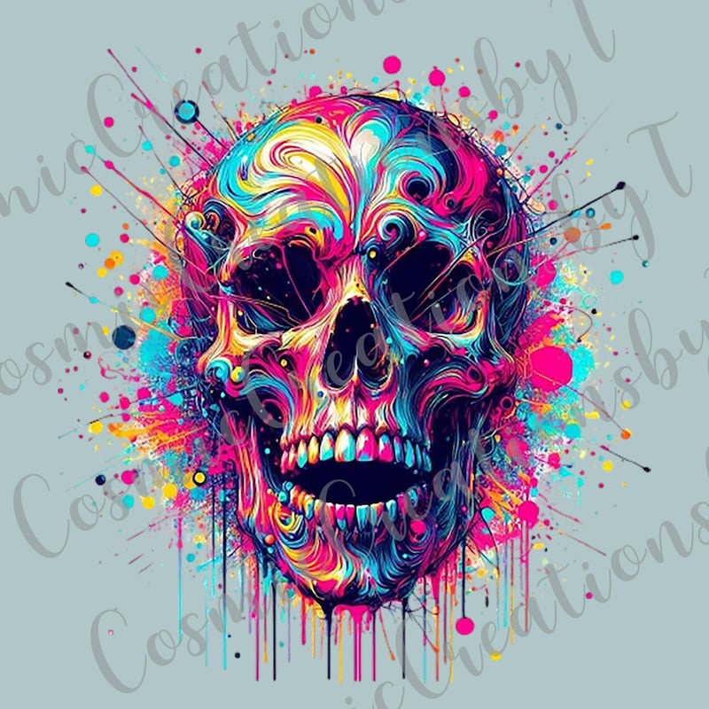 Abstract Skull - Etsy