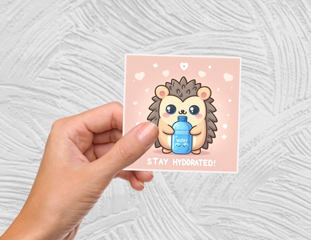 Stay Hydrated Sticker kawaii Sticker, Mental Health Sticker, Health ...