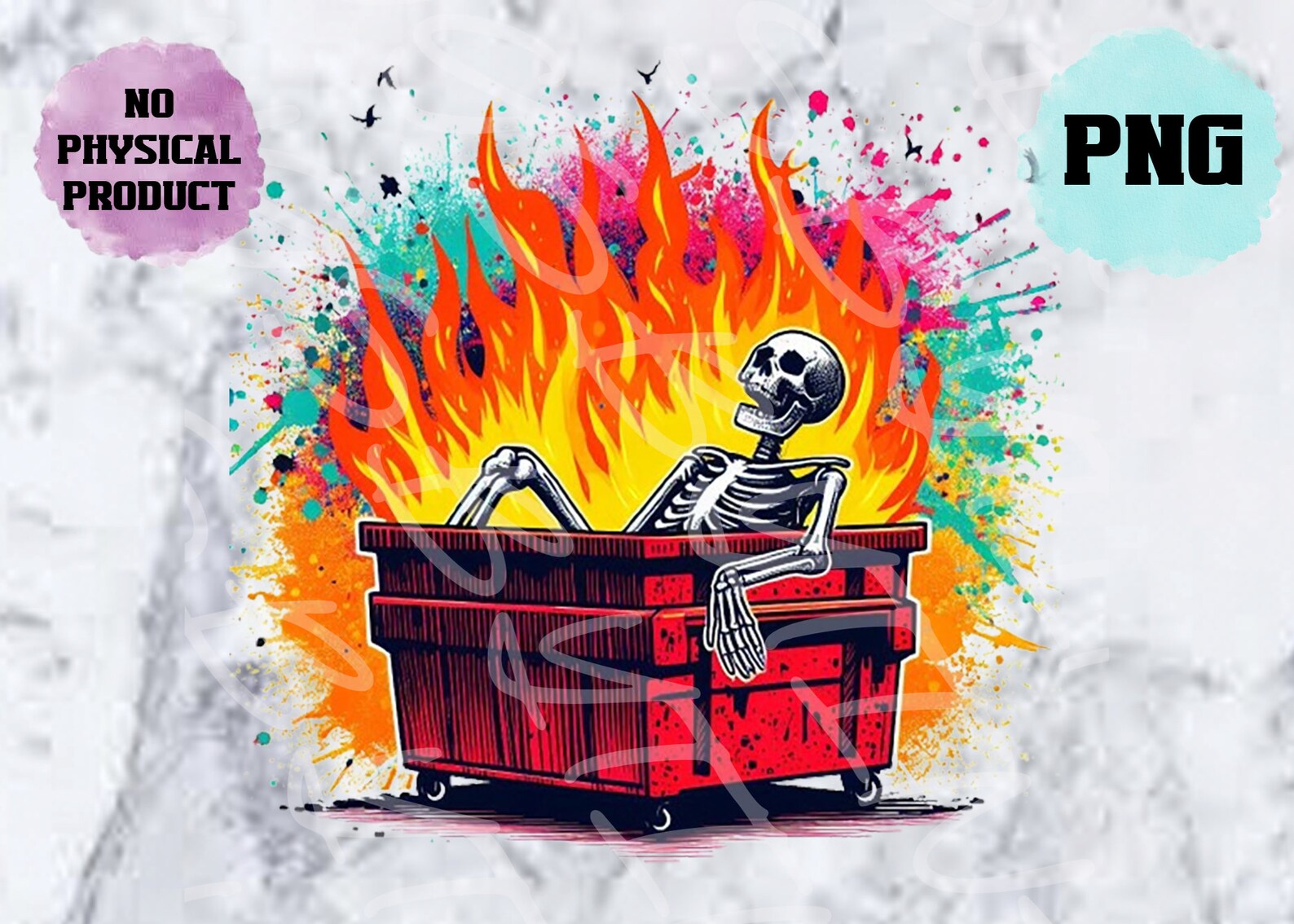 Dumpster Fire PNG skeleton Png, Skull Png, Gothic Png, Humor Png, Fire ...
