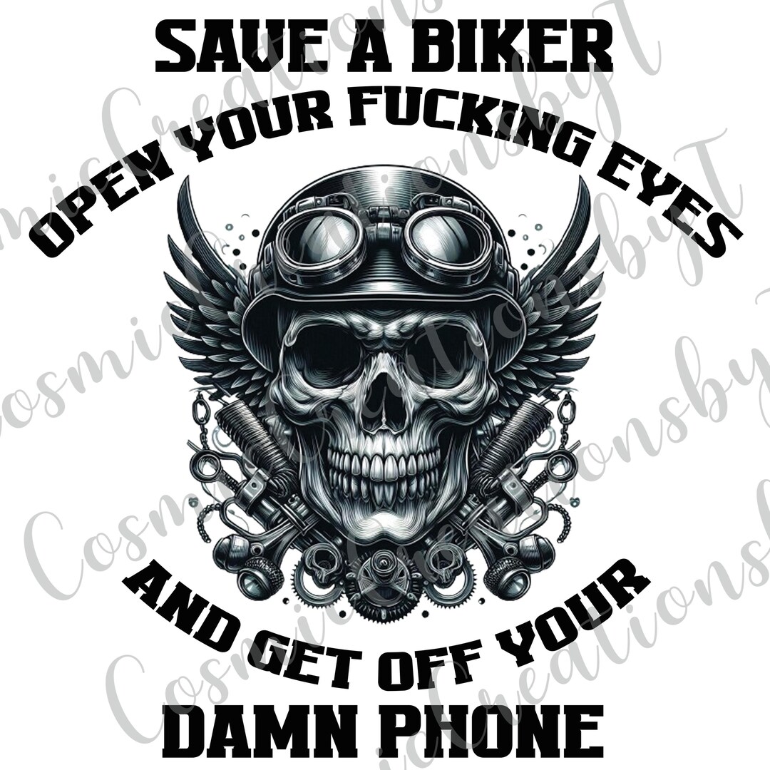 Biker Awareness Decal PNG - Save Lives- Digital Download - Etsy