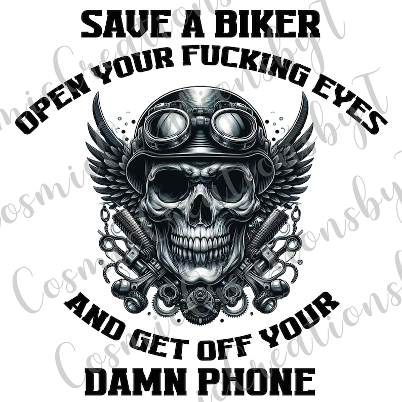 Biker Awareness Decal PNG - Save Lives- Digital Download - Etsy