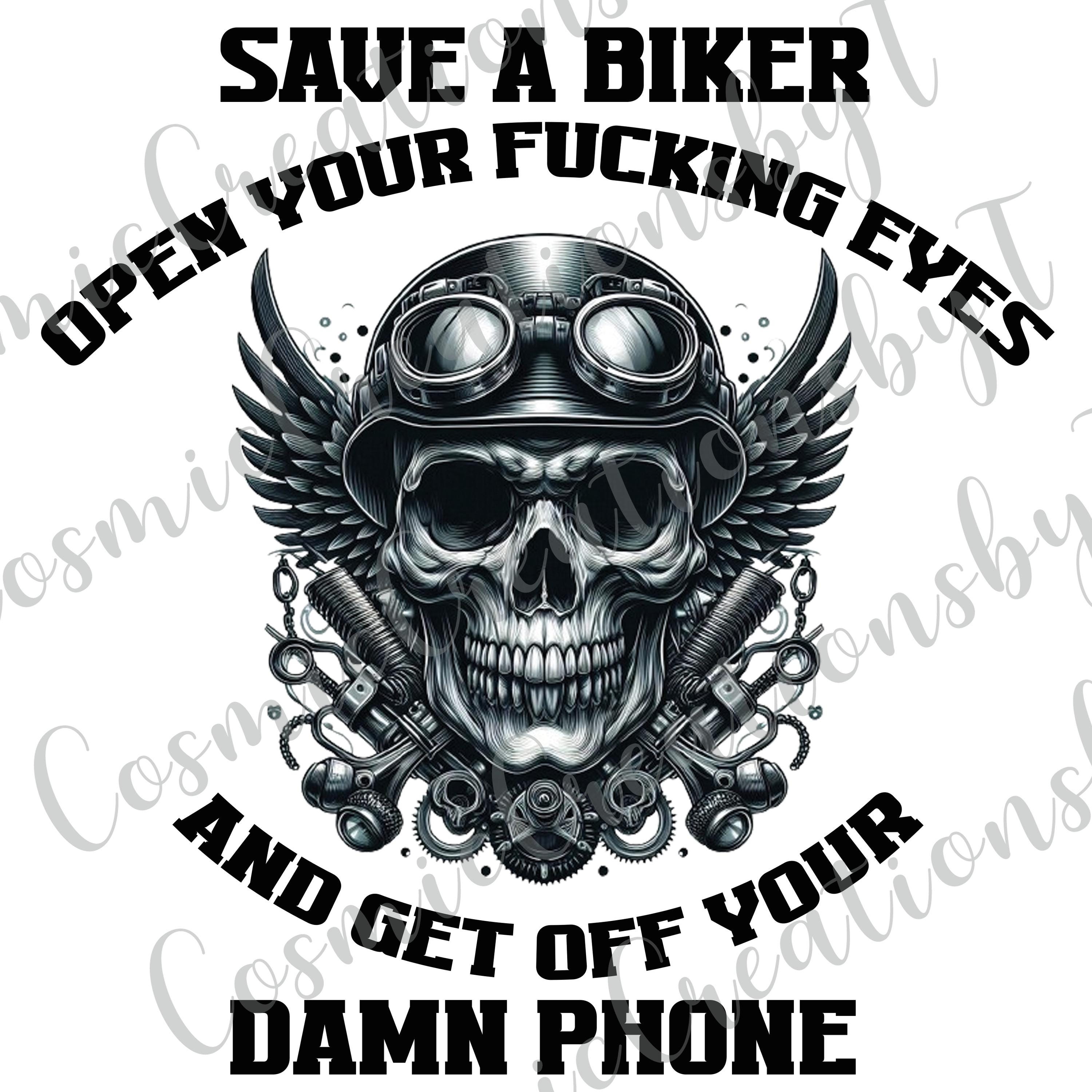 Biker Awareness Decal PNG - Save Lives- Digital Download - Etsy