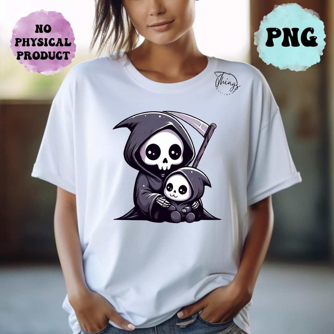Grim Reaper & Baby PNG grim Reaper Png, Baby Png, Halloween Png, Gothic ...