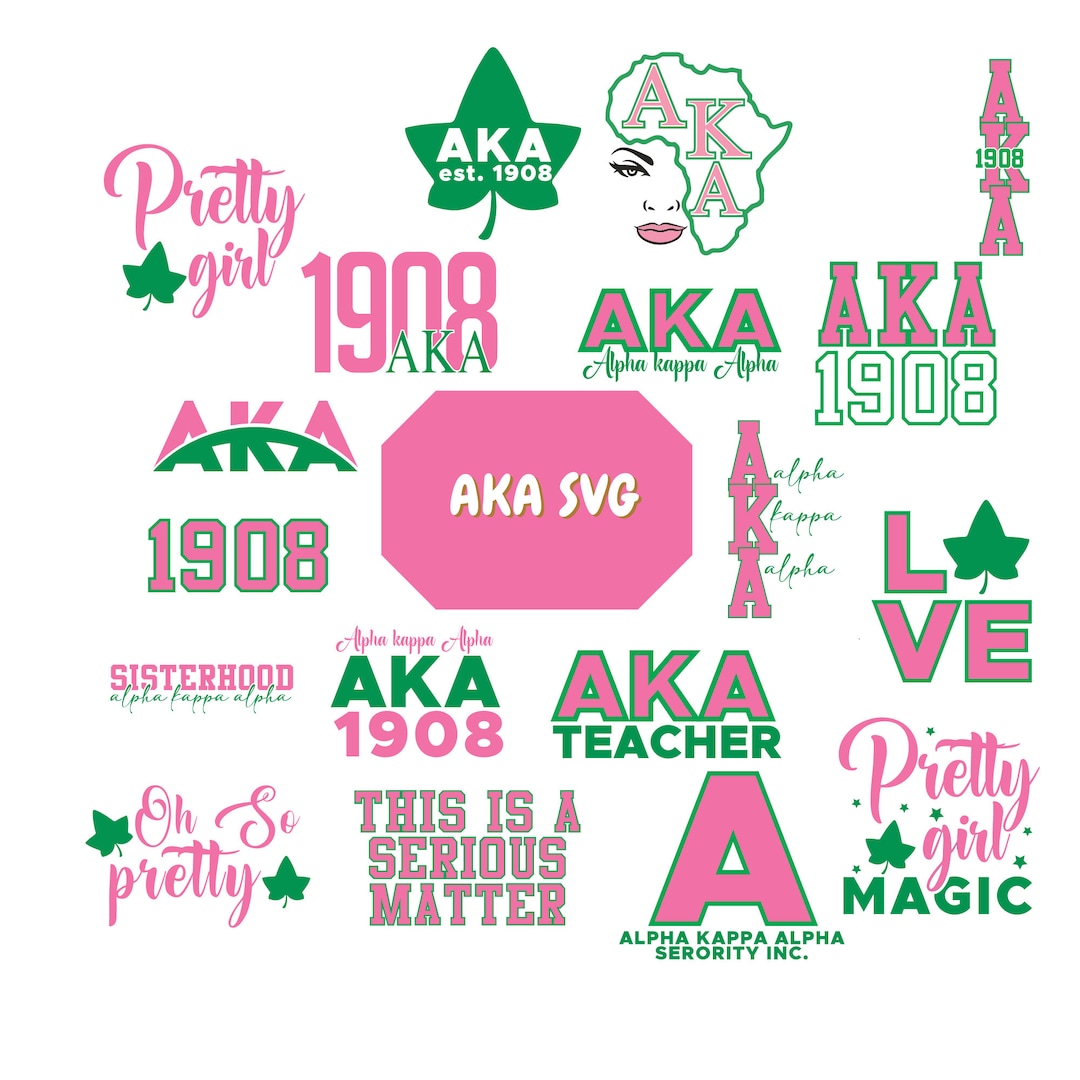 AKA Svg, Alpha Kappa Alpha,aka Png, Aka Letters Svg, Sorority Svg ...