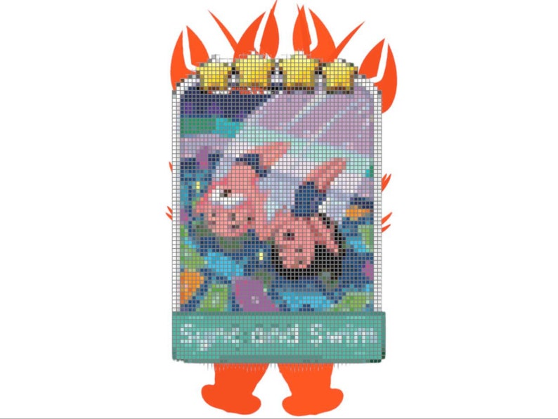 Sync and Swim Digital Sticker - Etsy