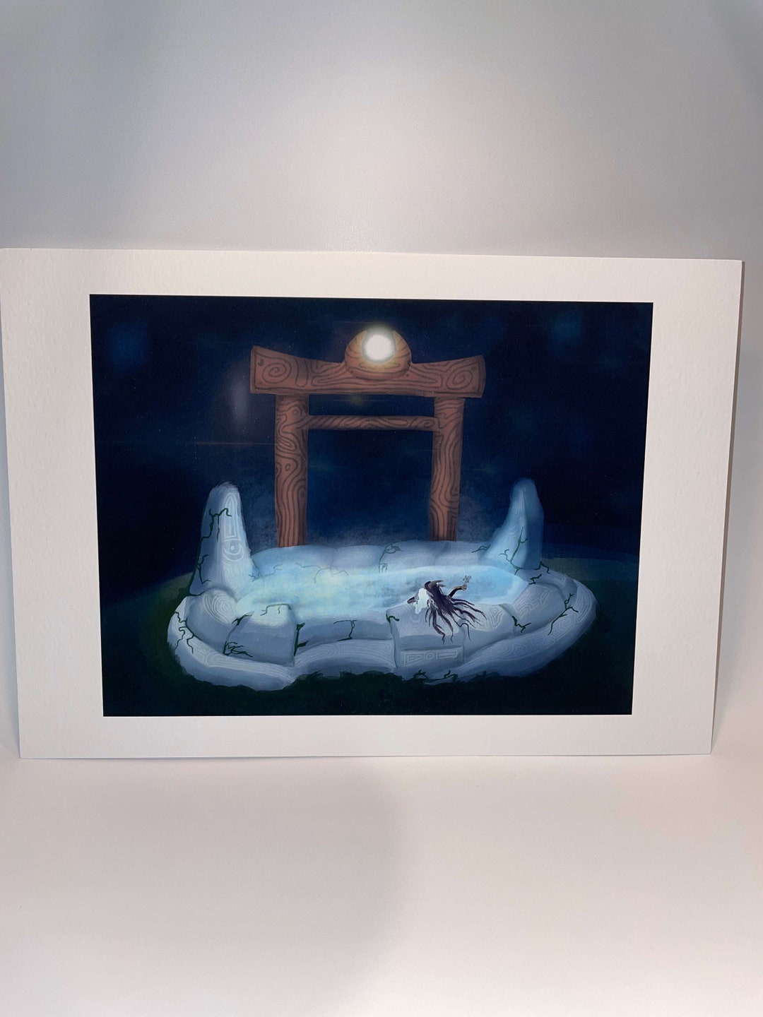 Night Elf Art Print Mondbrunnen World of Warcraft Hand-drawn Painting ...