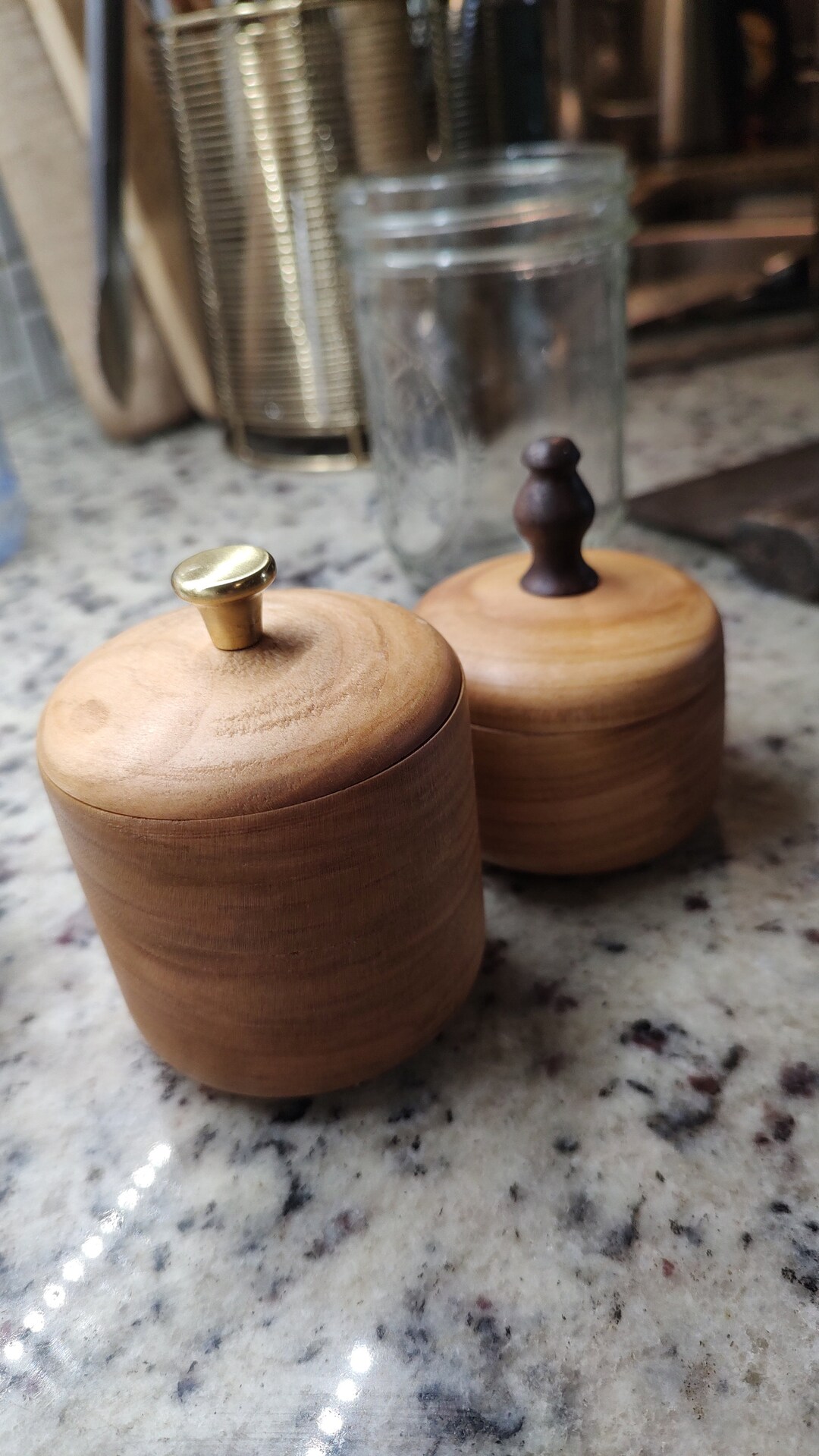 Lidded Turned Wood Box - Etsy