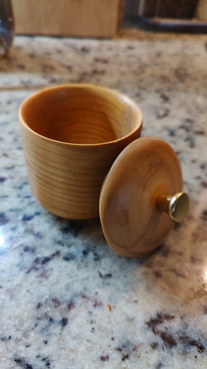 Lidded Turned Wood Box - Etsy