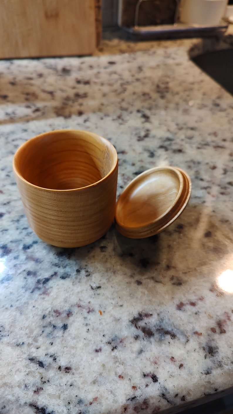 Lidded Turned Wood Box - Etsy
